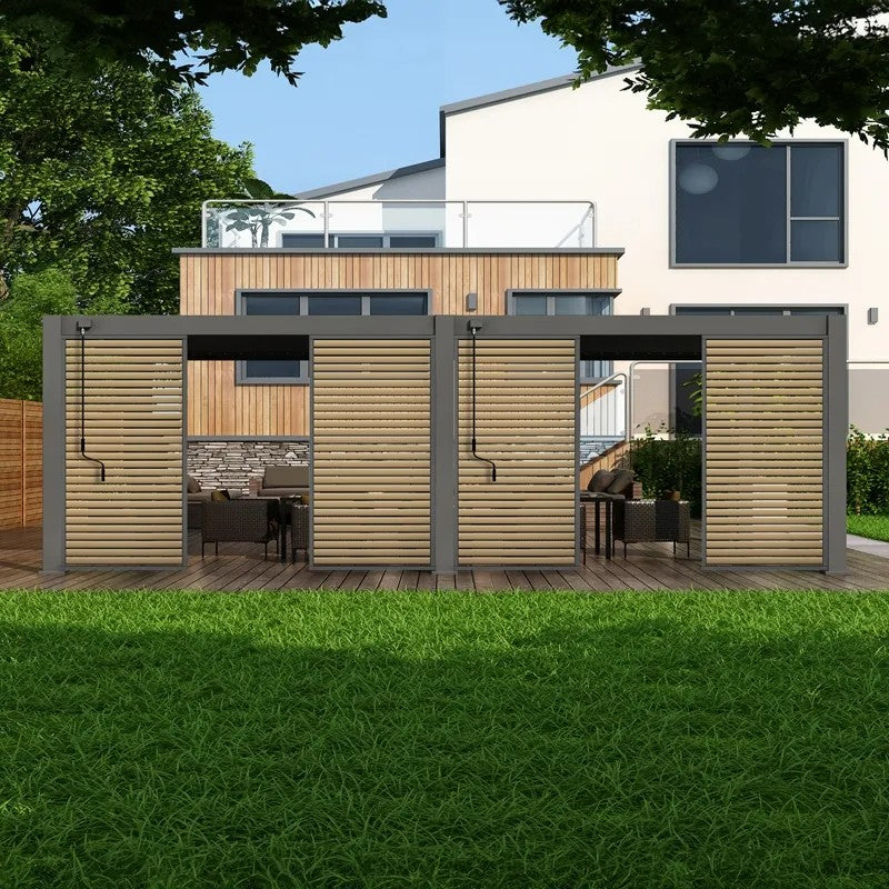 Electronic Motorised Aluminium Pergolas – Woodlark Garden Luxury