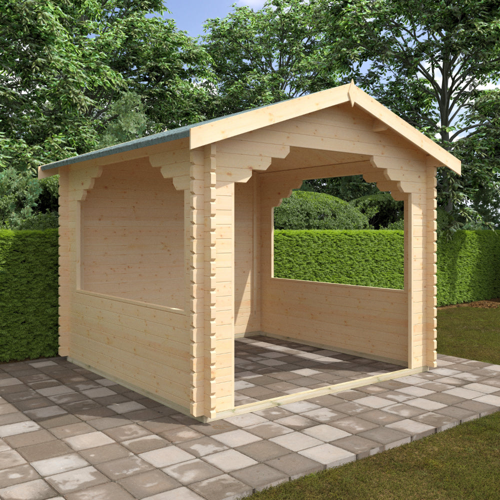 Stowe 44mm Log Cabin — Woodlark Garden Luxury